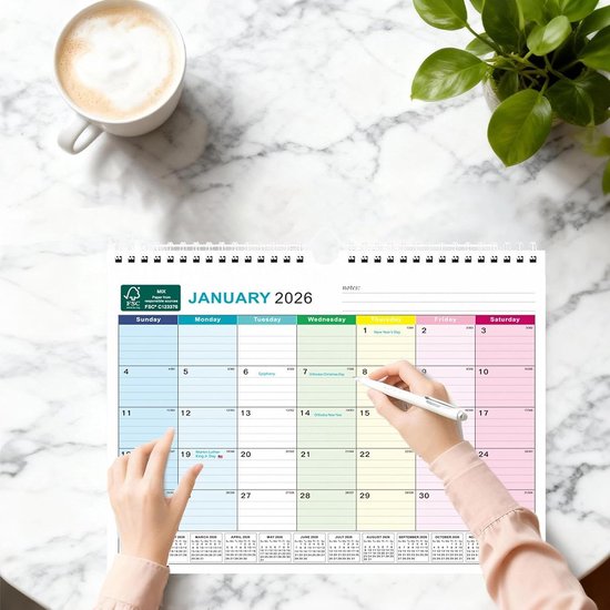 Kalender 2026 - Week Dag Planner - Afspraken Planning - 18 Maanden ...