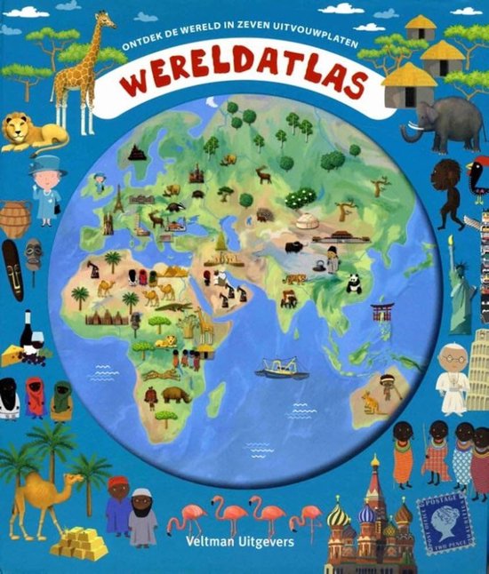 Wereldatlas - Kaartenboek - Wereld Ontdekken - Zeven Uitvouwplaten ...