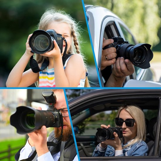 49mm Camera Lens Cap - Flower Lens Hood Protector - Anti-Glare Cleaning ...