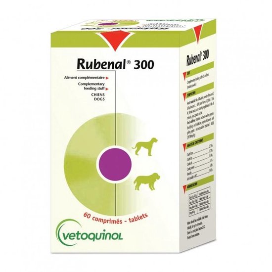 Vétoquinol Rubenal 300 mg - 60 tabletten | bol