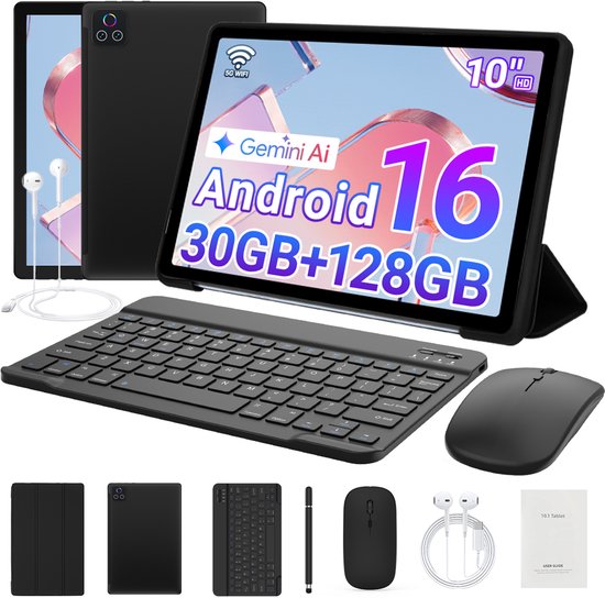 Hotlight Tablet C108 - Android 15 - 10.1 inch - 128GB ROM - Met ...