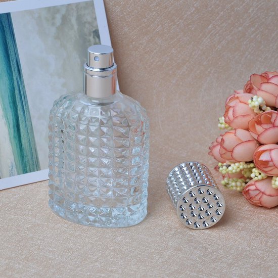 Parfumflessen - Mini parfumflesjes - 50ml - Glas - Parfum Flesje ...
