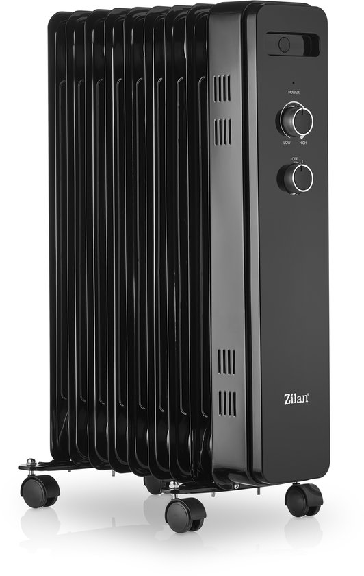 Zilan Oliegevulde Radiator 2000W – Elektrische Kachel met 9 Ribben ...