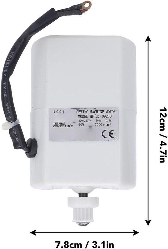 Naaimachine Elektrische Motorvervanging 90W 5500 Tpm voor Thuis ...