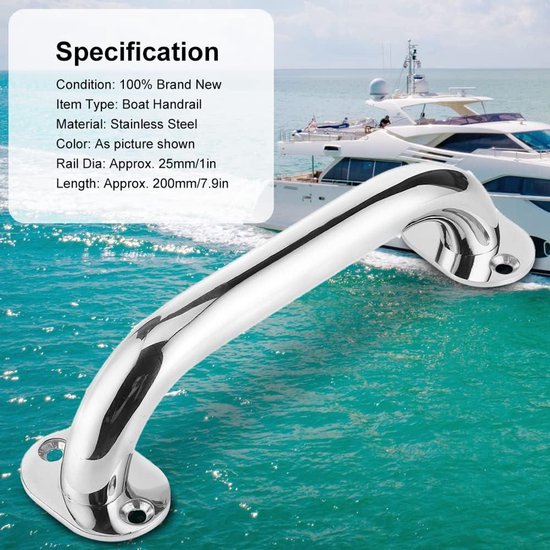 RVS Boot Grab Leuning 7.9 inch voor Boot Hatch Jacht - Badkamer Handvat ...