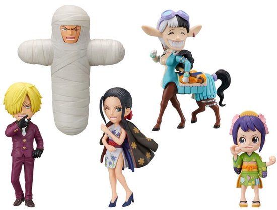 One Piece WCF Mini Figures 7 cm Wanokuni Onigashima 5 Display (12) | bol