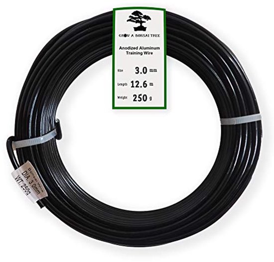 Bonsai Draad 3,0 mm Geanodiseerd Aluminium - 250 g Grote Rol | bol