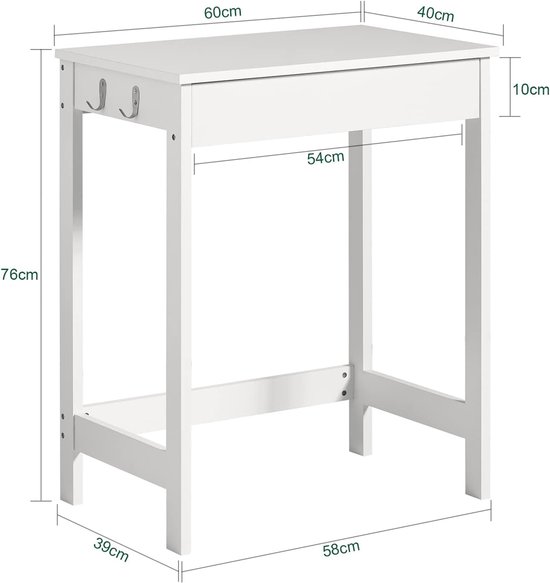 Modern Bureau - Computertafel - Kaptafel - Compact ontwerp - Opberglade ...