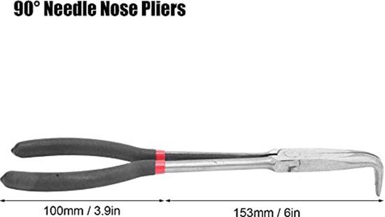 Punttang 11 inch 90 graden Gebogen Neustang | bol