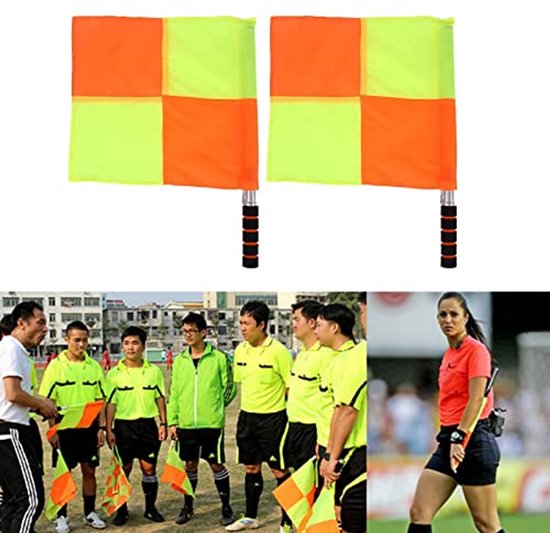 Referee Flags, Volleyball Flags Line Judge Football Referee Kit Border ...