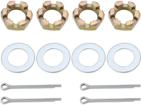 2 Sets Trailer Moer Kit 1 "Koolstofstalen as Wasmachines 5,8 cm Lange ...