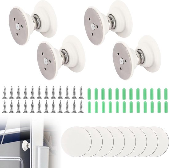Premium - Magnetische deurstopper, deursnapper - 4 stuks - RV ...