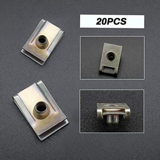 20 pièces M5 Écrous en U pour Spire , clips de fixation rapide, clips ...