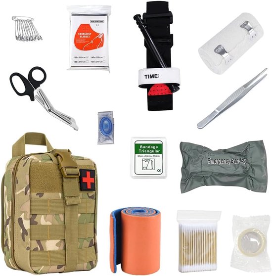 Emergency First Aid Kit - Trauma - Survival - Eerste Hulp Tas - Eerste ...