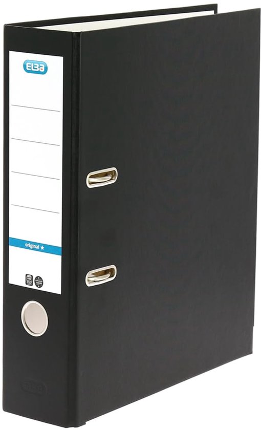 Dossiermap A4 - zwart - met premium mechaniek - 1 stuk | bol