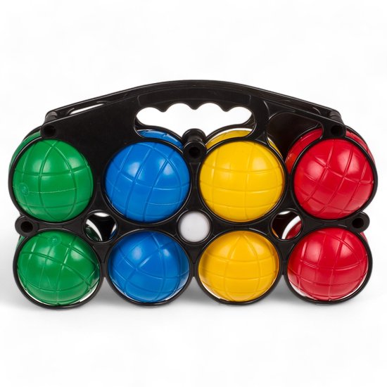 Boccia Speelset - Familie-vriendelijk - 8 Plastic Ballen in Heldere ...