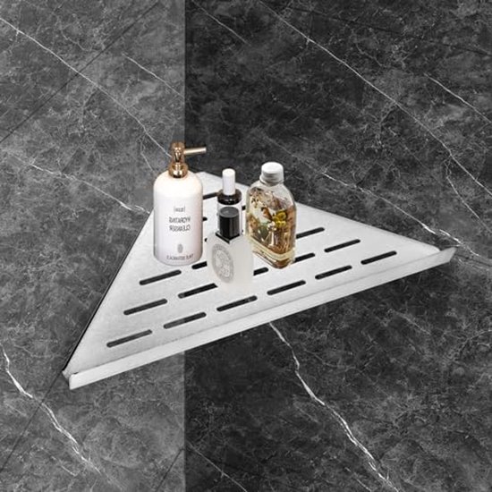 Hoekplank Doucheplank Roestvrij Staal voor Badkamer - Shampoohouder ...