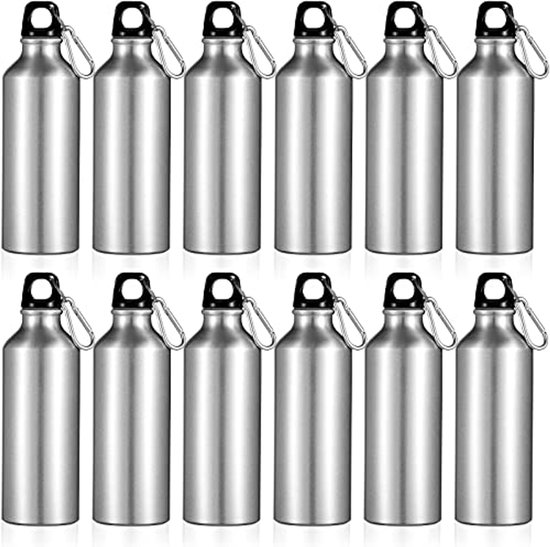 Herbruikbare aluminium waterflessen 17oz - Set van 12, Lekbestendige ...