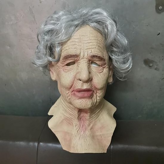 Halloween Griezelig Menselijk Latex Masker - Realistisch Oud Man ...
