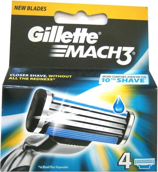 Gillette Mach 3 scheermesjes 4 Stuks | bol.com