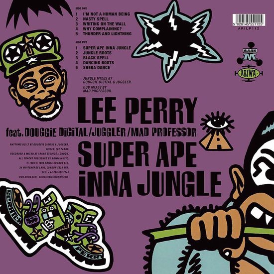 Lee "Scratch" Perry and Mad Professor - Super Ape Inna Jungle (LP), Mad ...