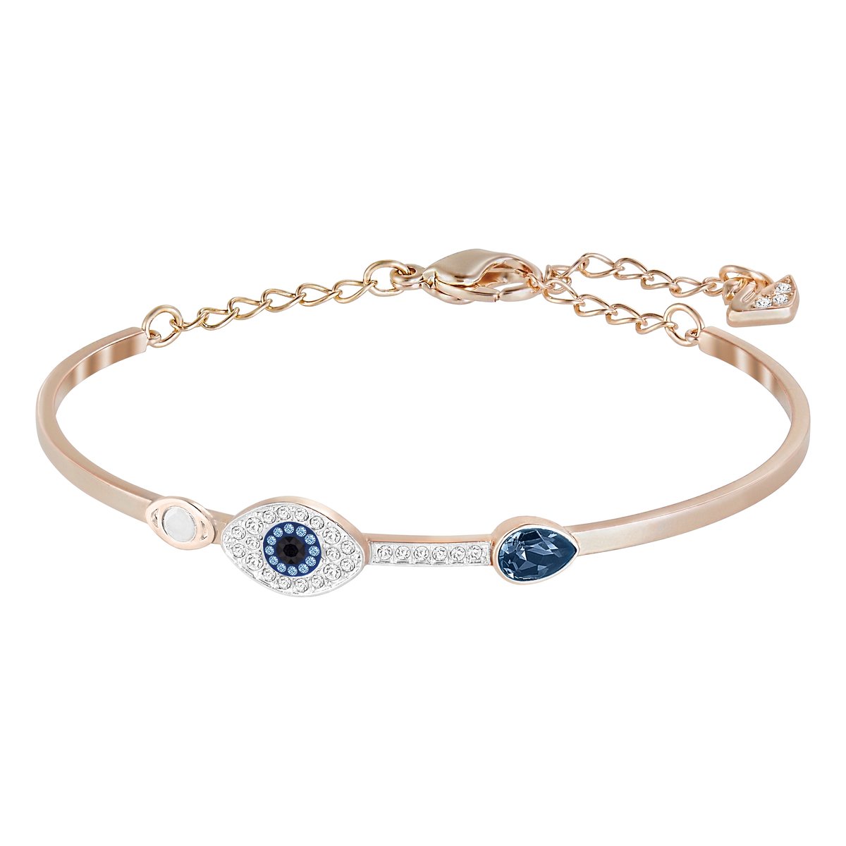 DUO EVIL EYE BANGLE, BLUE, MIXED PLATING | bol.com