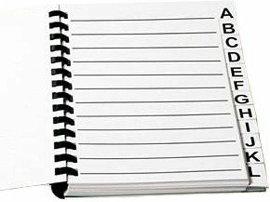 Grootletter Adressen / Telefoonboek A4 | bol