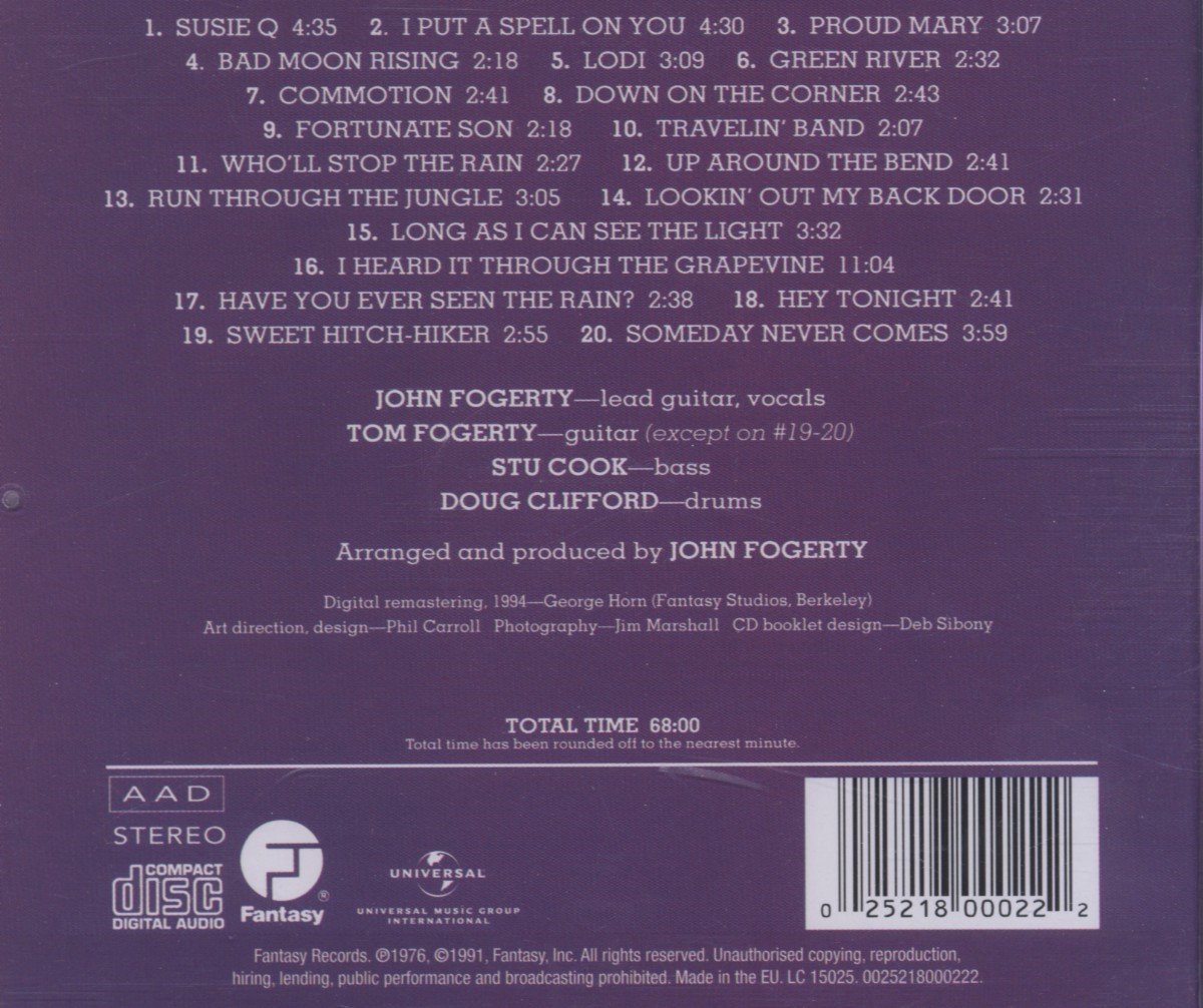 Creedence Clearwater Revival - Chronicle: 20 Greatest Hits (CD ...