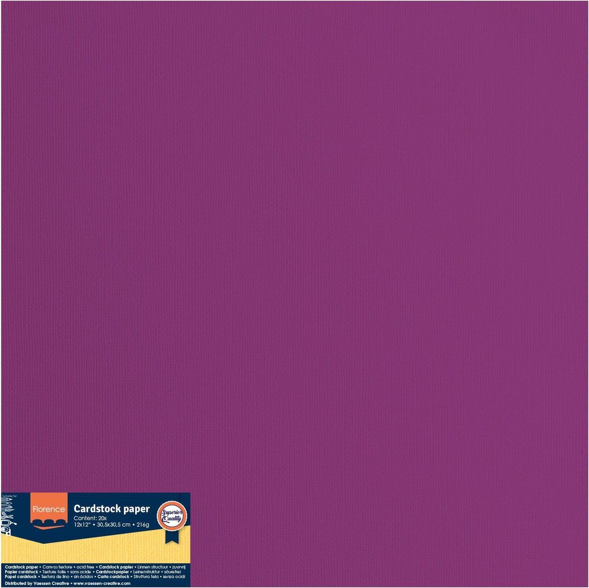Florence • Cardstock Paper Texture 30,5x30,5cm Mauve | bol.com