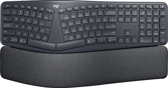 Logitech ERGO K860 for Business toetsenbord Bluetooth Duits Grafiet | bol