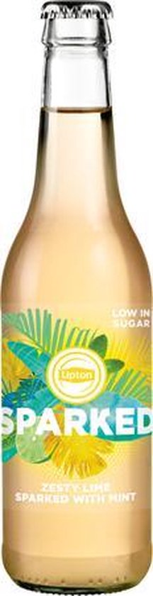Lipton | Sparked | Green Mint & Lime | Fles | 12 x 33 cl | bol