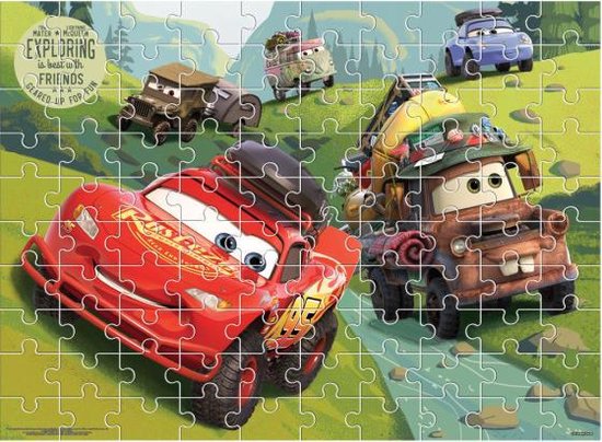 kleurplaat en puzzel Cars 49 x 36 cm karton 100 stuks | bol.com