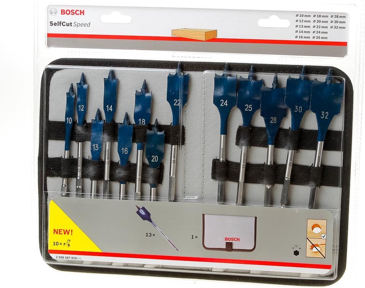 BOSCH PROFESSIONAL 13-delige speedborenset Self Cut Speed In Roltas ...