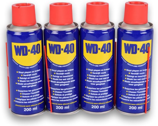 4 pièces WD40 de 250 ML par aérosol - WD-40 Multispray Rocket - 250 ml ...