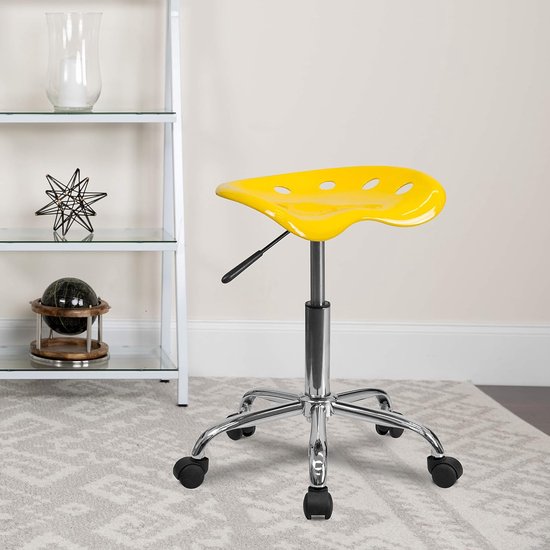 Draaibare Kruk - Rolling stool Rocking chair Work stool with adjustable ...