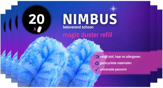 NIMBUS Magic Duster Navulling - 6 x 20 stuks - Voordeelverpakking | bol