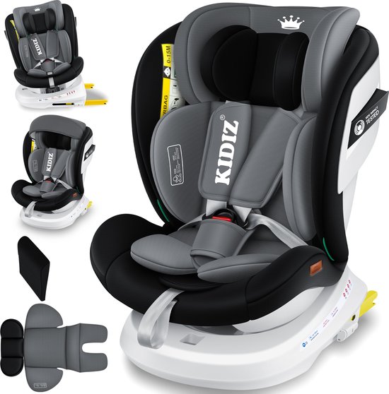 KIDIZ® Autostoeltje / Babyautostoeltje Isofix Top Tether 360° draaibaar ...