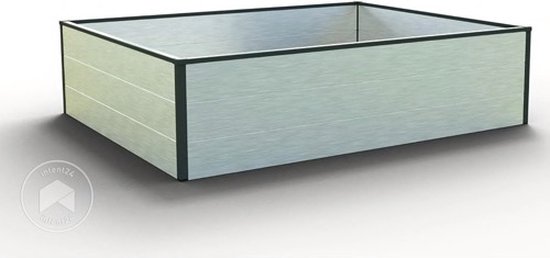 150 x 119 x 39 cm Moestuinbak Halfsize, Aluminium (geanodiseerd) | bol