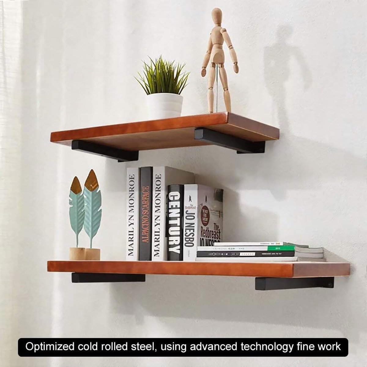 Plankhouders, 2 stuks, zwevende plankhouders, onzichtbare plankdragers ...