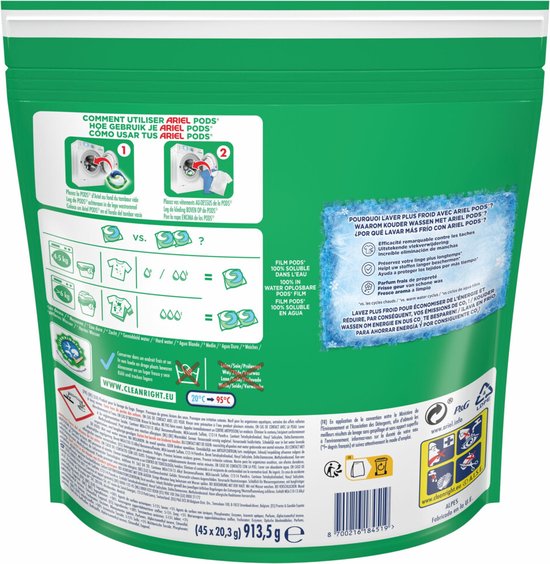 Ariel 3in1 Pods Wasmiddelcapsules Alpine 90 stuks | bol