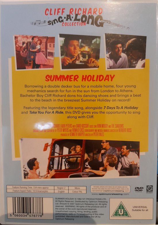 Summer Holiday (Dvd), Cliff Ricahrd | Dvd's | bol