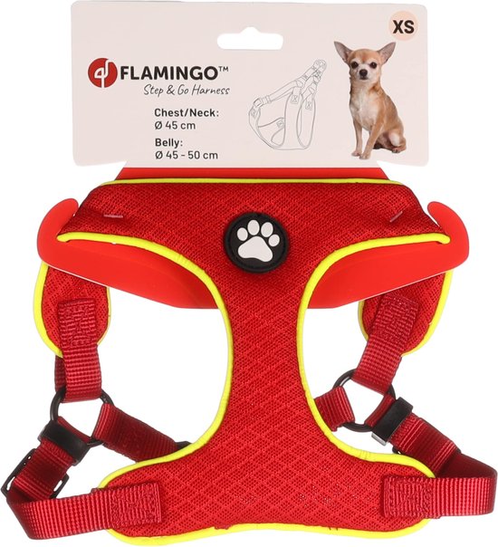 Flamingo Tasha Step&go - Harnas Honden - Harnas Step&go Tasha Rood Xs ...