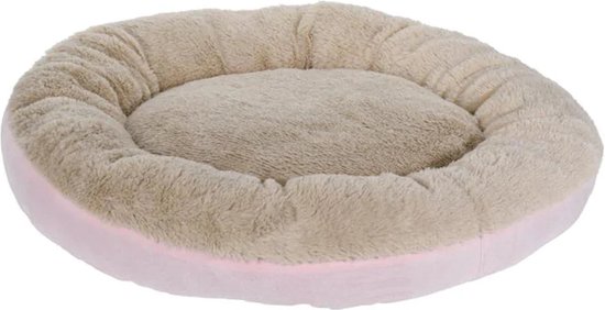 Home & Styling Honden-/Kattenmand Ø55x25cm - Roze/Beige | bol