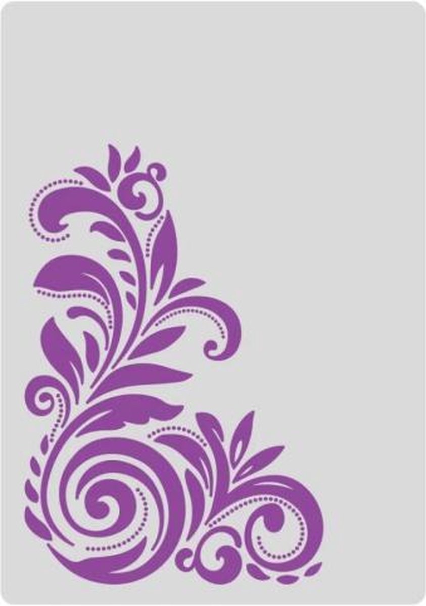 Gemini - Embossingfolder Grand Swirl 5'x7' - Elegant Swirls | bol