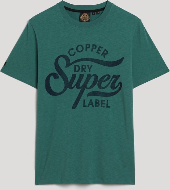 Copper Label Script Tee Drius Green Slub (M1011905A - 2AN) | bol