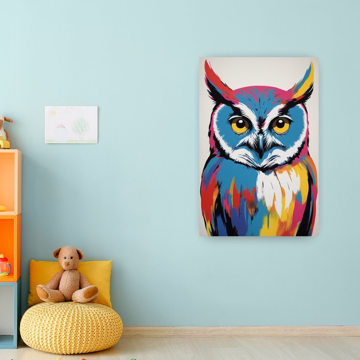 Uil Andy Warhol poster - Warhol poster - Muurdecoratie uil - Moderne ...