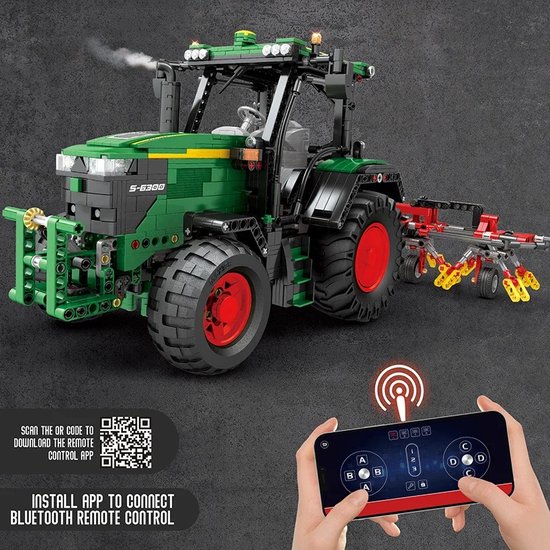 Reobrix 22015 Technik Tractormodel, 1828 delen met 4 motro, Technic ...