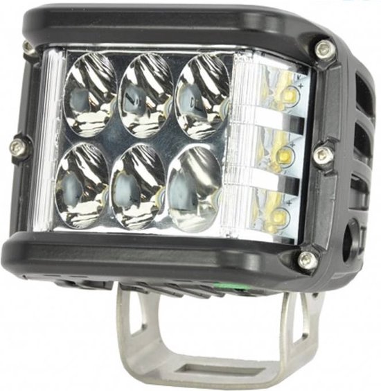 Werklamp led L0064 25W met side shooters 12/24V | bol