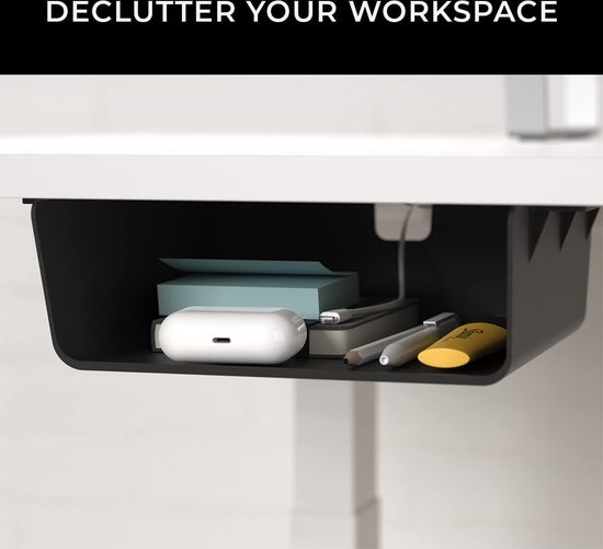 Opbergrek voor onder het bureau, lade-organizer voor bureaus, tafels ...