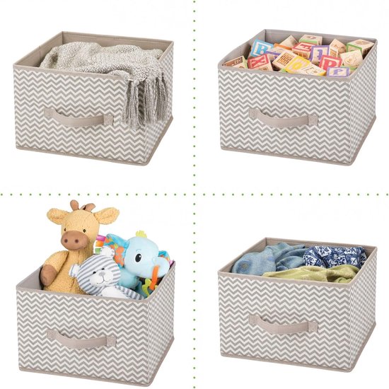 Set van 2 stoffen opbergdozen, voor het organiseren van de kledingkast ...